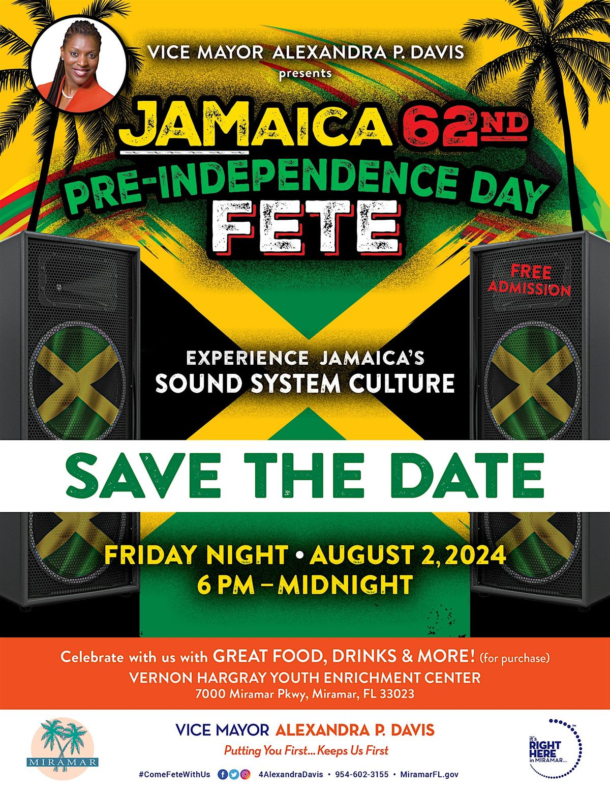 Jamaica 62nd Pre-Independence Day Fete, Vernon E. Hargray Youth ...