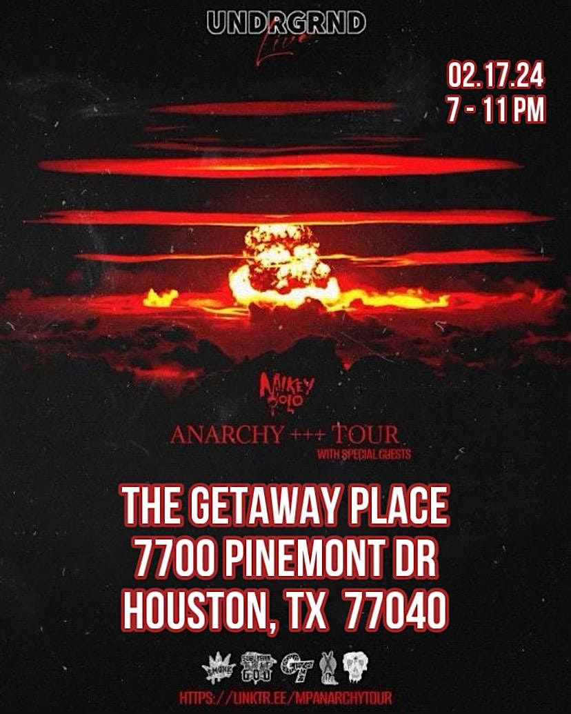 9NAR1Y LIVE IN HOUSTON, TEXAS “ANARCHY +++” TOUR SUPPORT, The GETAWAY ...
