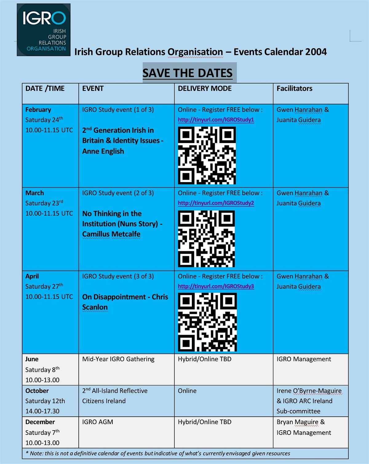 Irish Group Relations Organisation - Study Event series online (2of3 ...