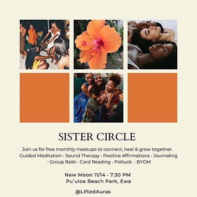 New Moon Sister Circle Hawaii Meetup, Puʻuloa Beach Park, Ewa Beach, 14 ...