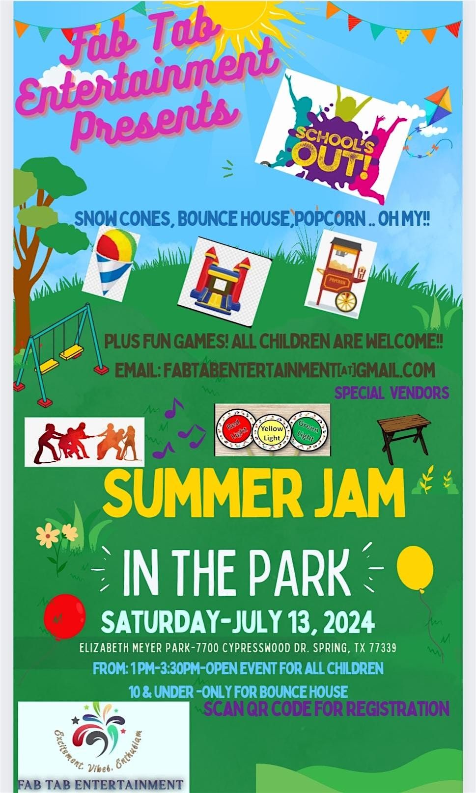Schools Out! Summer JAM in July, Meyer Park, Spring, 13 July 2024 ...