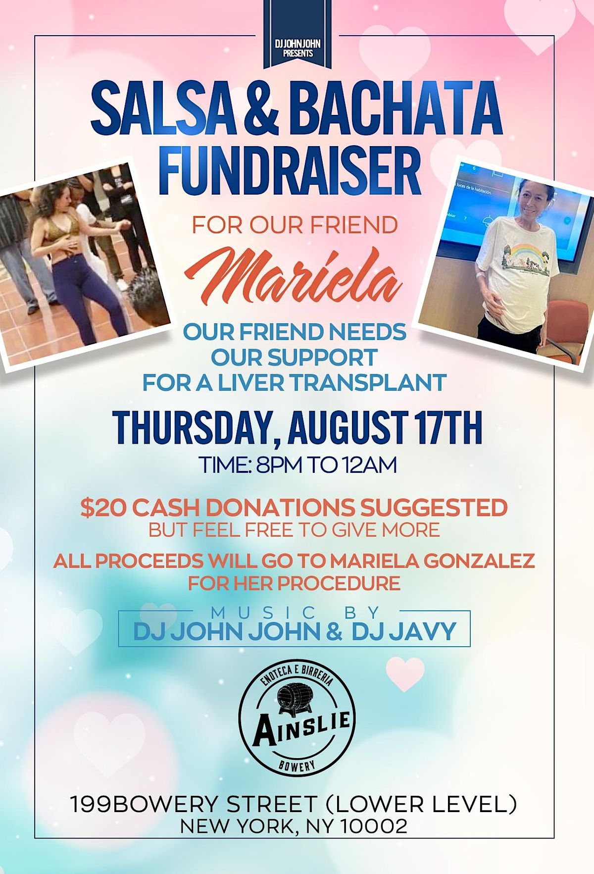 SALSA & BACHATA FUNDRAISER for our friend Mariela Gonzalez, Ainslie ...