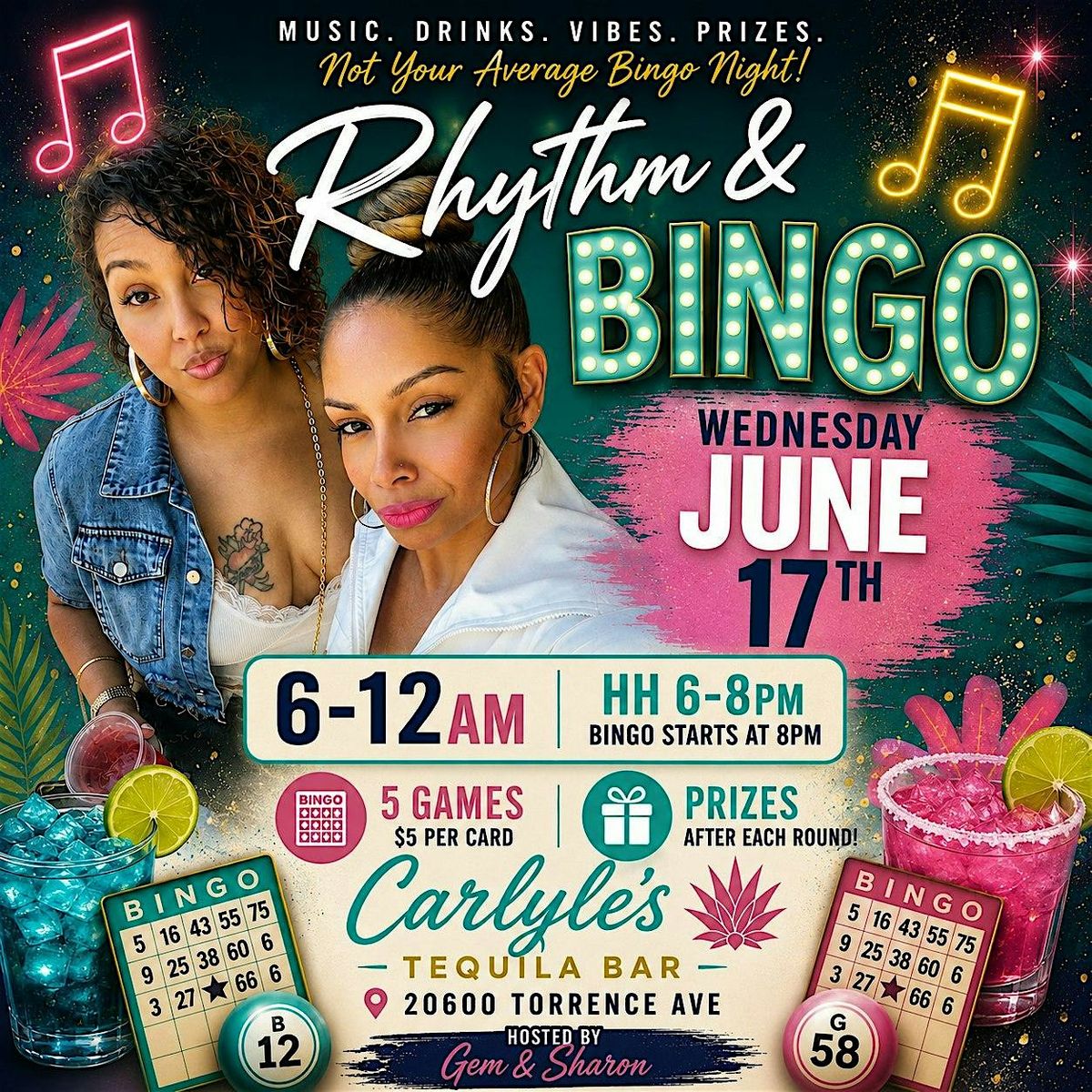 RHYTHM & BINGO, Carlyles Tequila Bar, Lynwood, 17 June 2026 | AllEvents