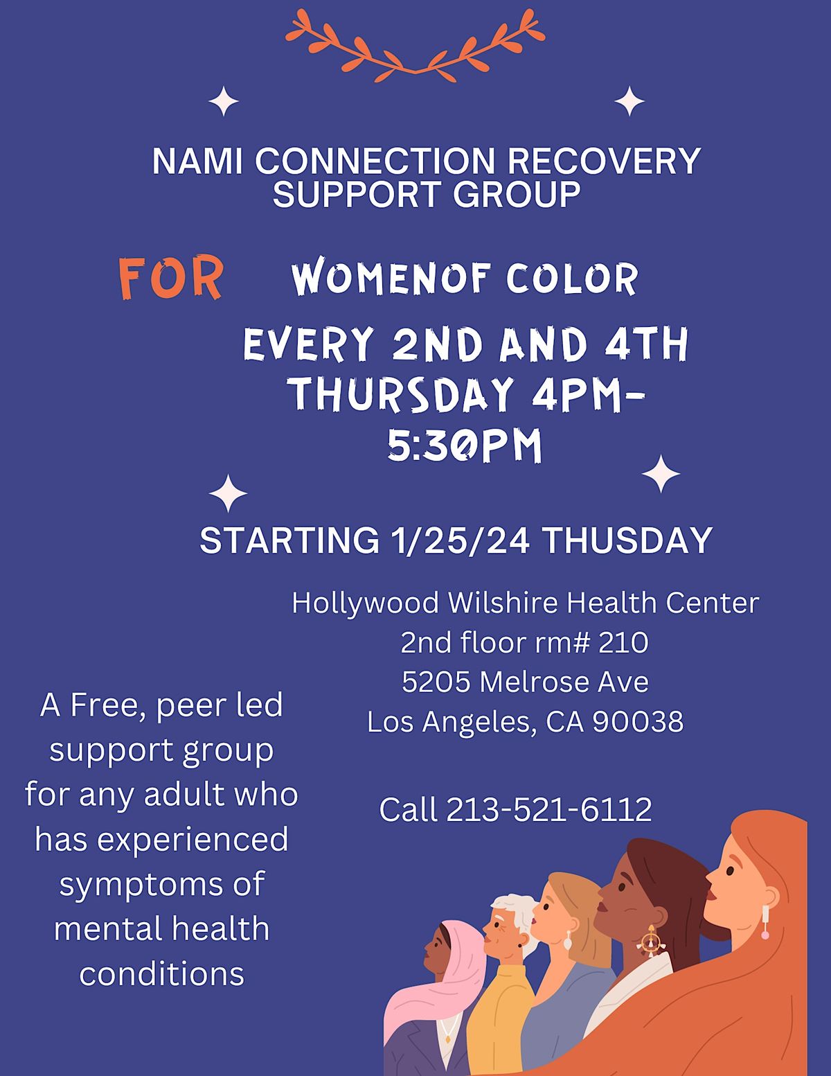 Bi weekly NAMI connections support Group for Women of Color, Hollywood ...