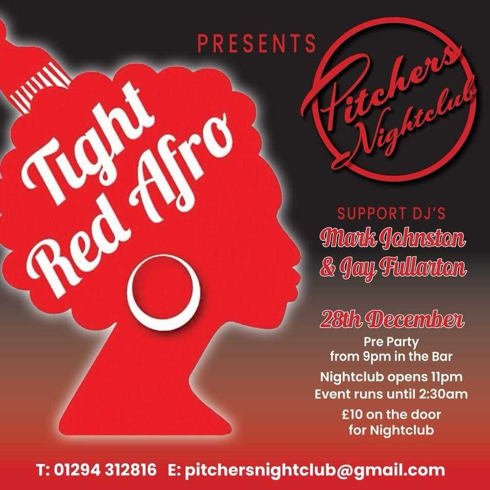 Tight Red Afro, Pitchers Bar and Nightclub, Irvine, 28 December to 29 December | AllEvents