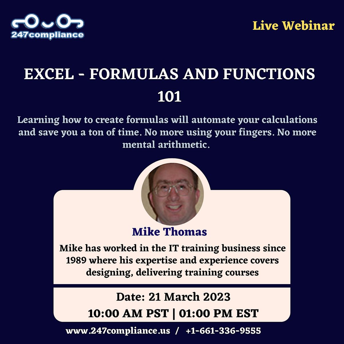 Excel - Formulas and Functions 101, March 21 2023 | Online Event ...