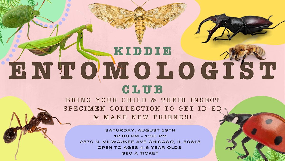 Kiddie Entomologist Club, The Insect Asylum, chicago, 19 August 2023 ...