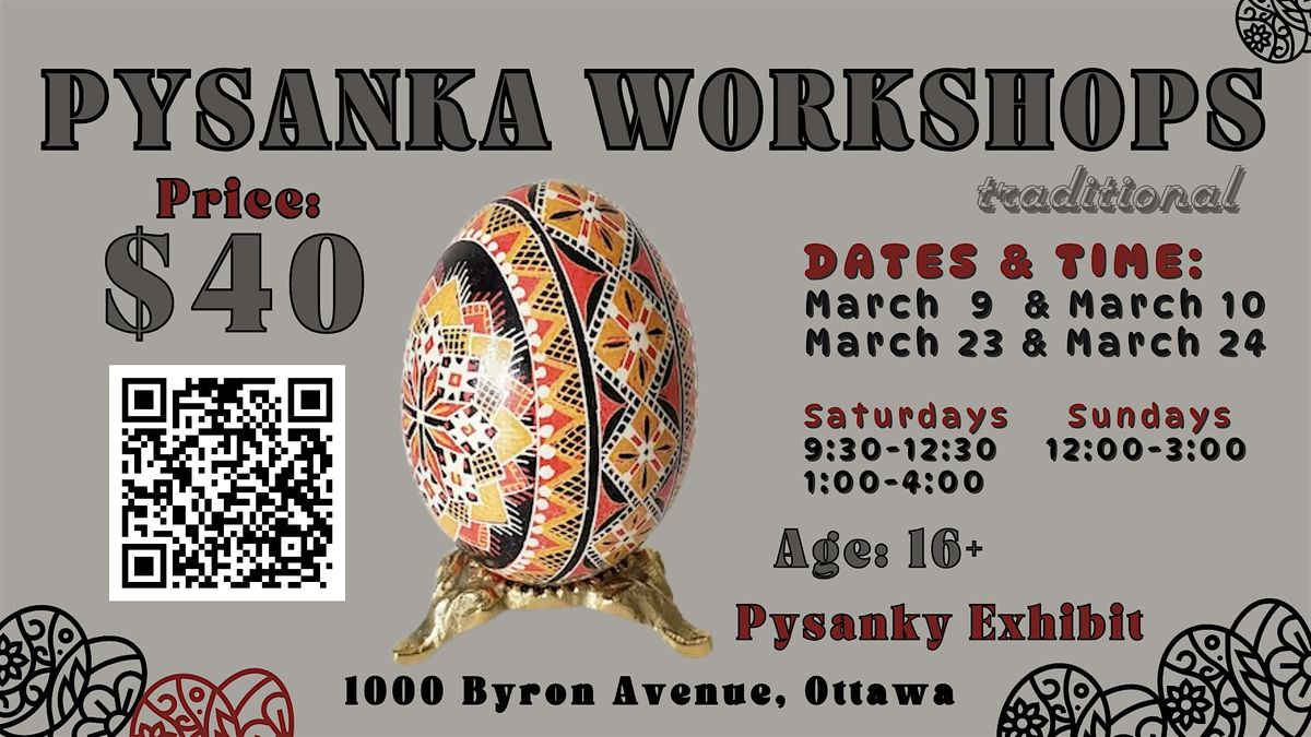 Pysanka Workshop - March 23, 1:00 pm-4:00 pm, 1000 Byron Ave, Ottawa, 23 March 2024 | AllEvents