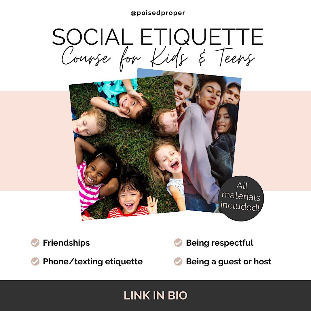 Social Etiquette For Teenagers