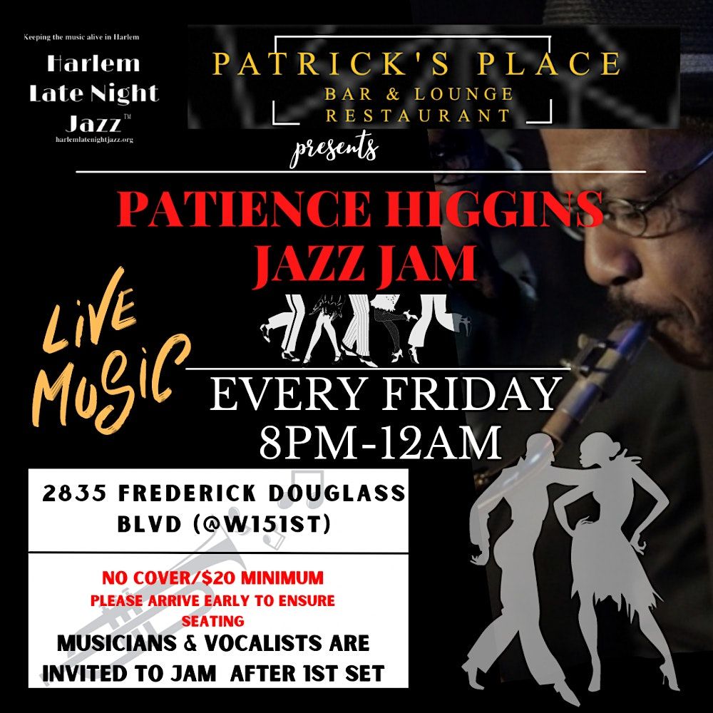 Friday Night Jazz Jam Tickets, Patrick's Place, New York, June 9 to ...