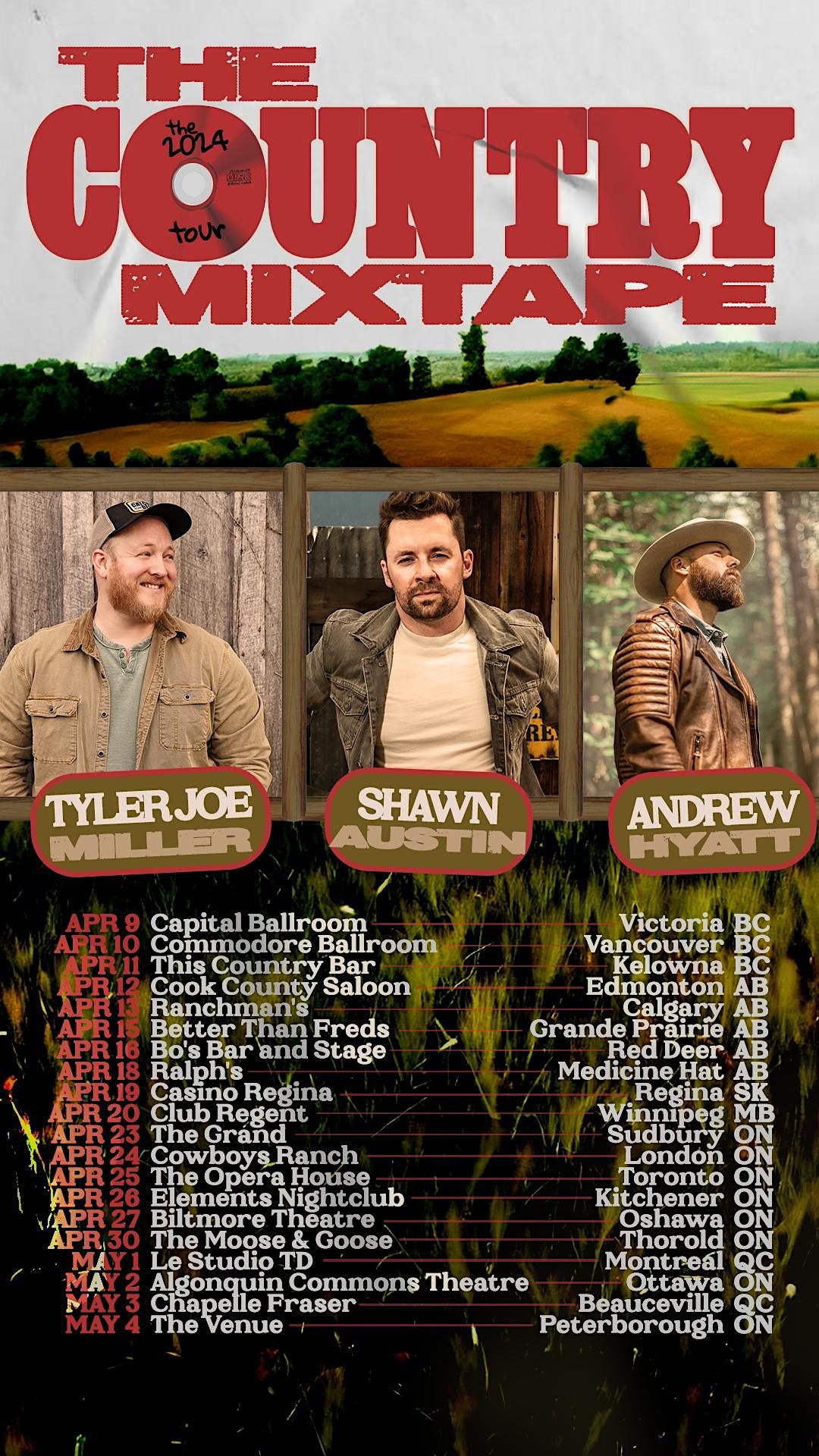 The Country Mixtape Tour, Ralph's Texas Bar & Steak House Ltd, Medicine ...