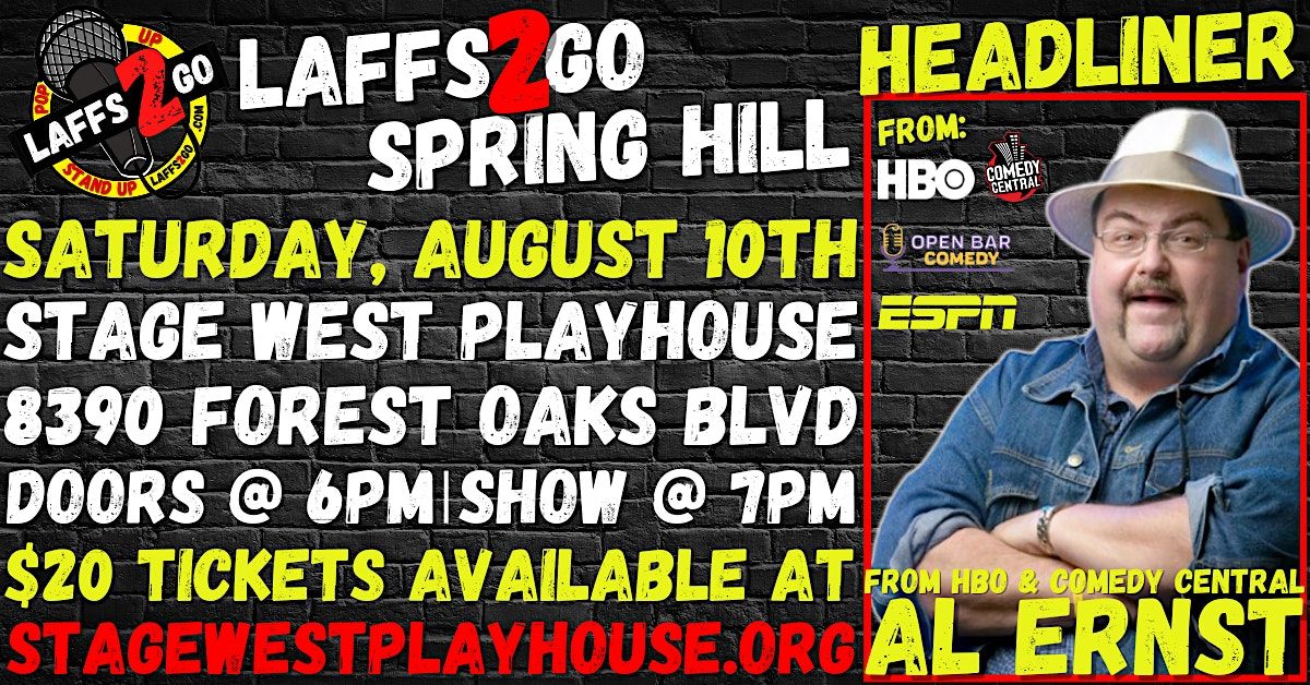 Laffs2Go Presents: Al Ernst from HBO, Comedy Central and ESPN!, Stage ...