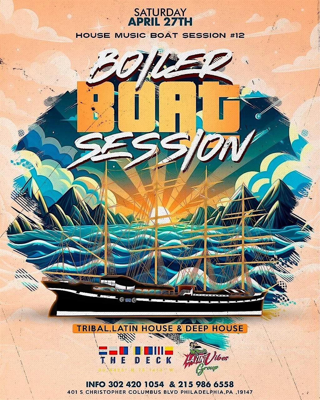 BOILER DECK HOUSE MUSIC BOAT SESSION #12, Moshulu, Philadelphia, 27 ...