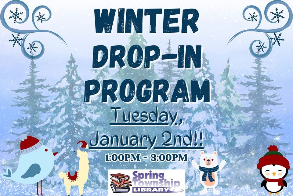 Winter Drop-In Program, Spring Township Library, Spring Ridge, 2 ...