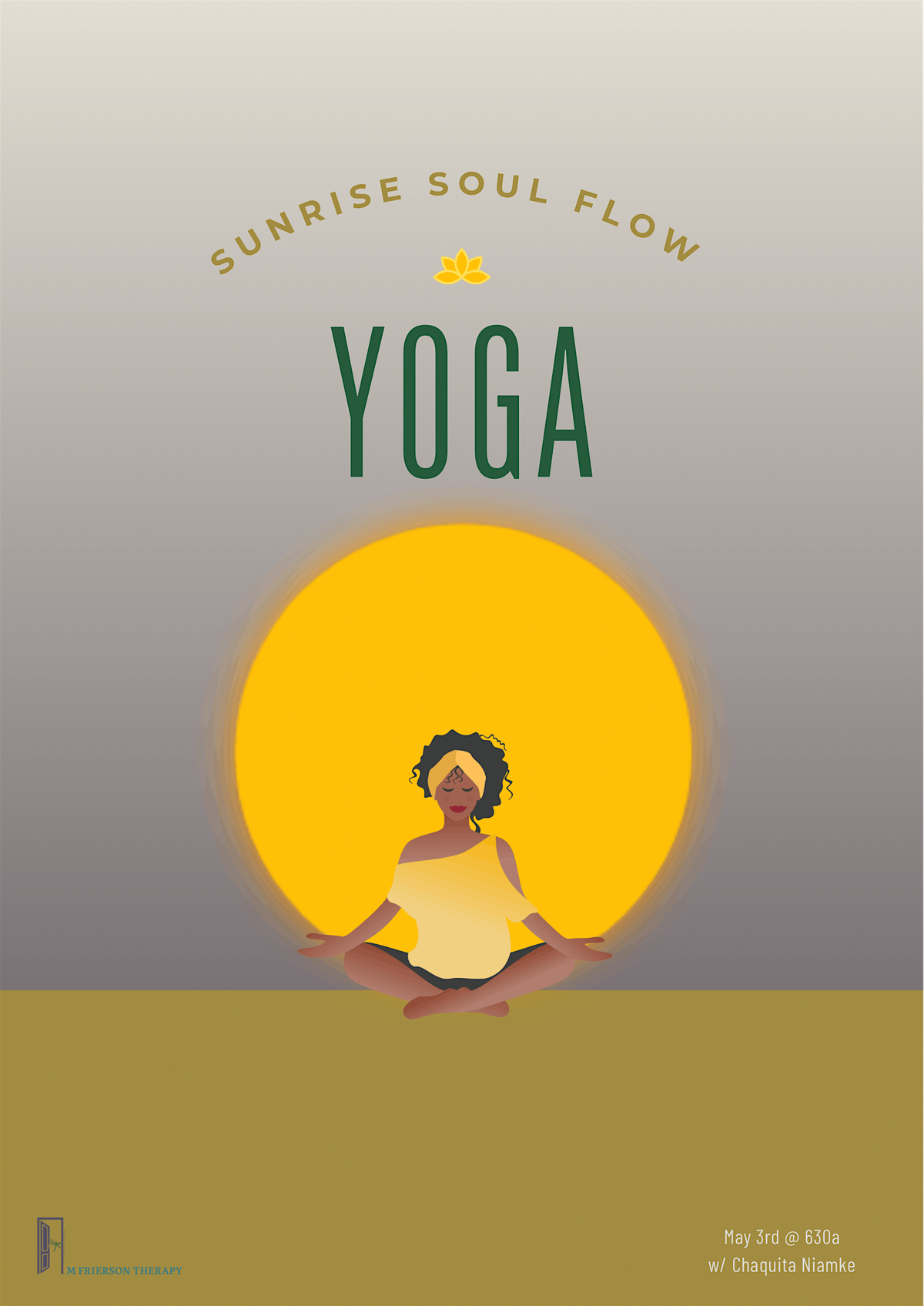 Sunrise Soul Flow Yoga, M Frierson Therapy, Shaker Heights, 3 May to 31 ...