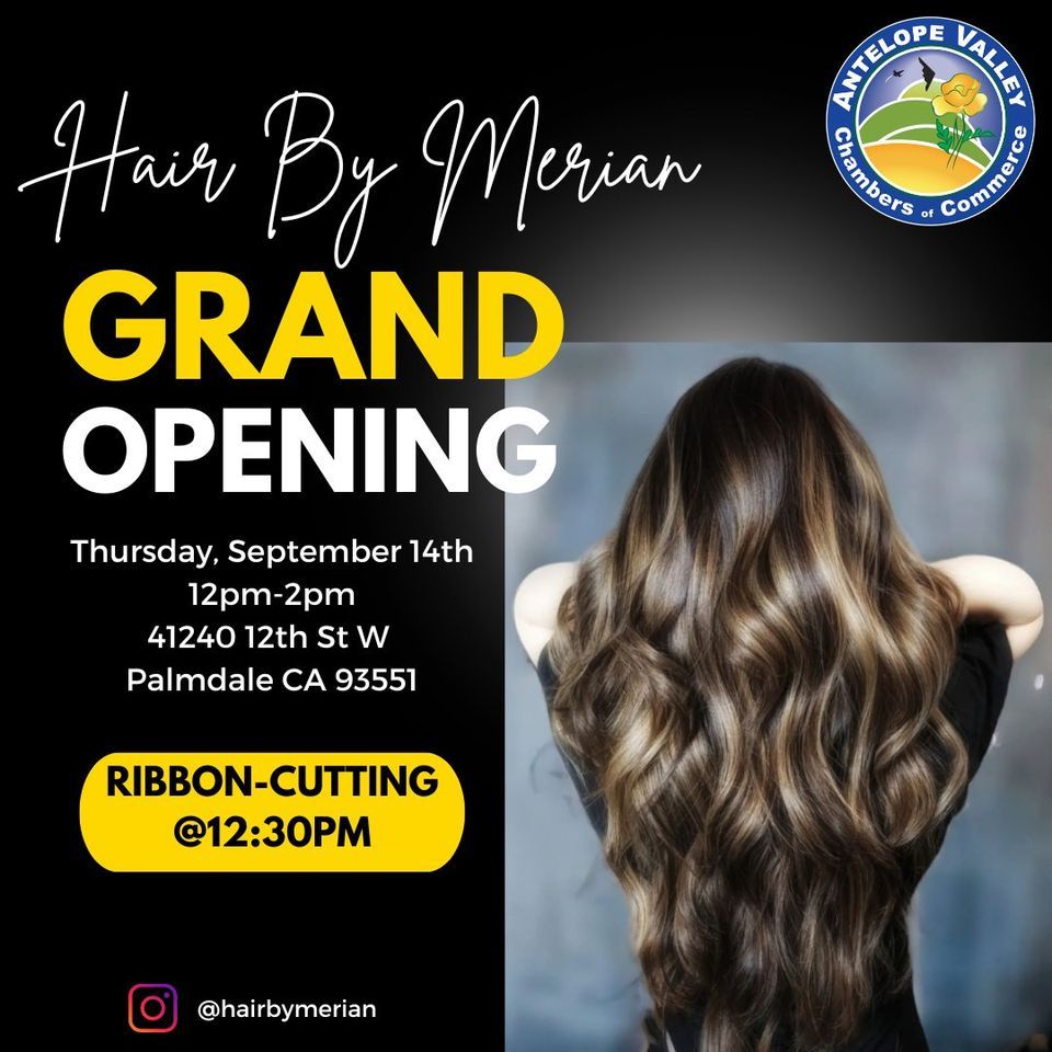 Hair By Merian Grand Opening, 41240 12th St W, Palmdale, CA 93551-1400 ...
