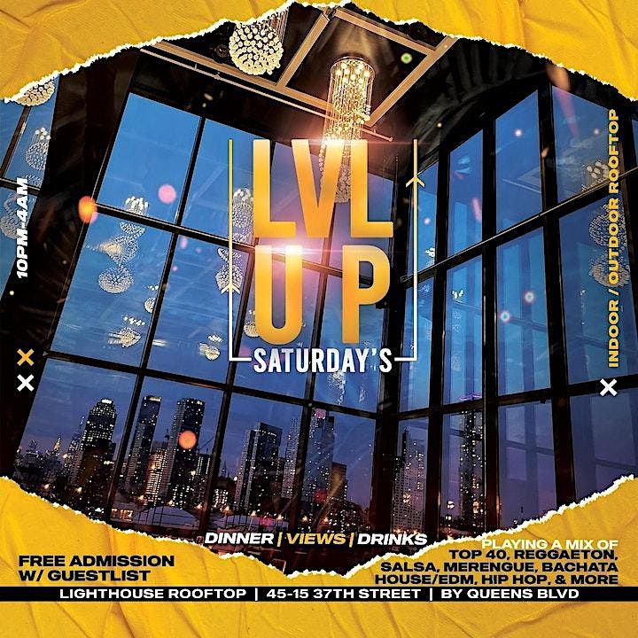 LEVEL UP SATURDAYS REGGAETON ROOFTOP PARTY | Lighthouse Rooftop ...
