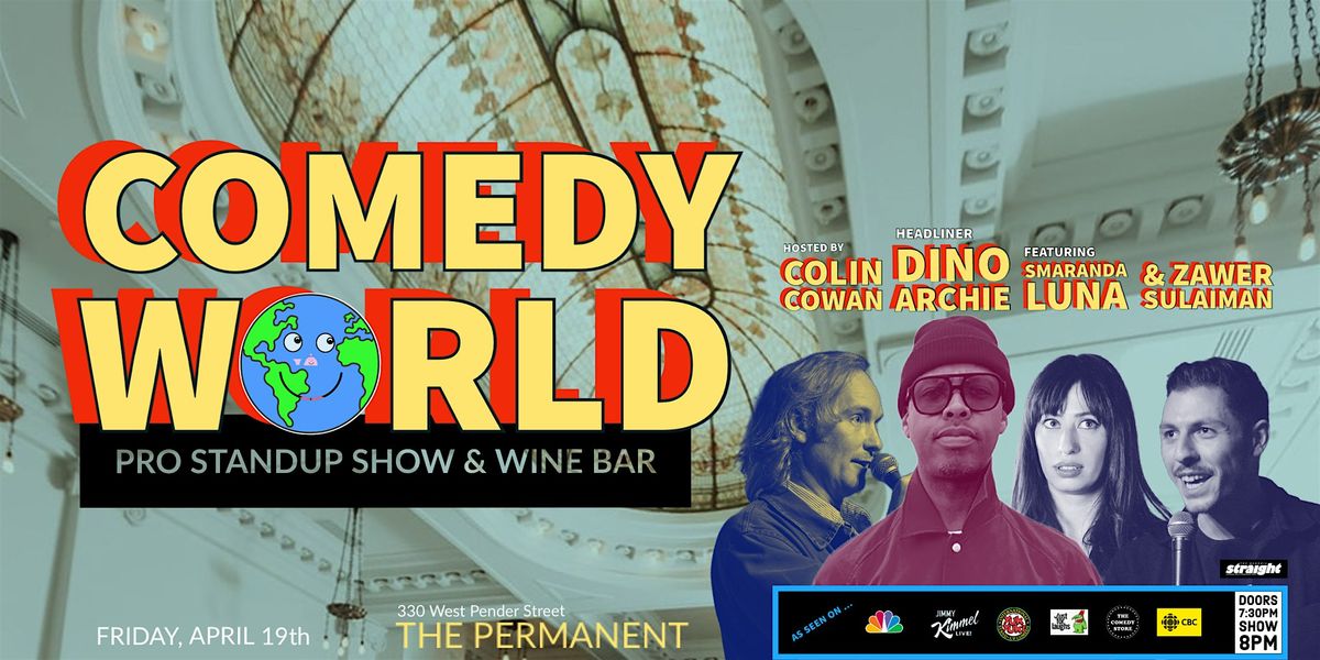 COMEDY WORLD : a pro standup show + wine bar, The Permanent Library ...