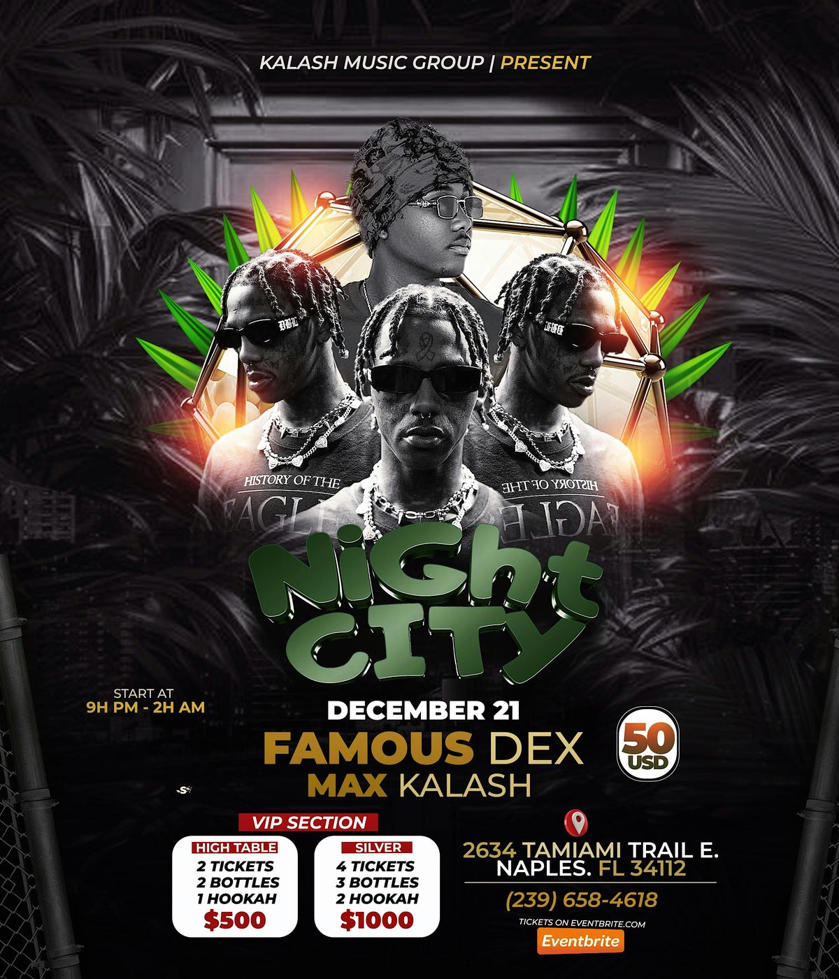 Famous Dex, 2634 Tamiami Trail E, Naples, 21 December to 22 December ...