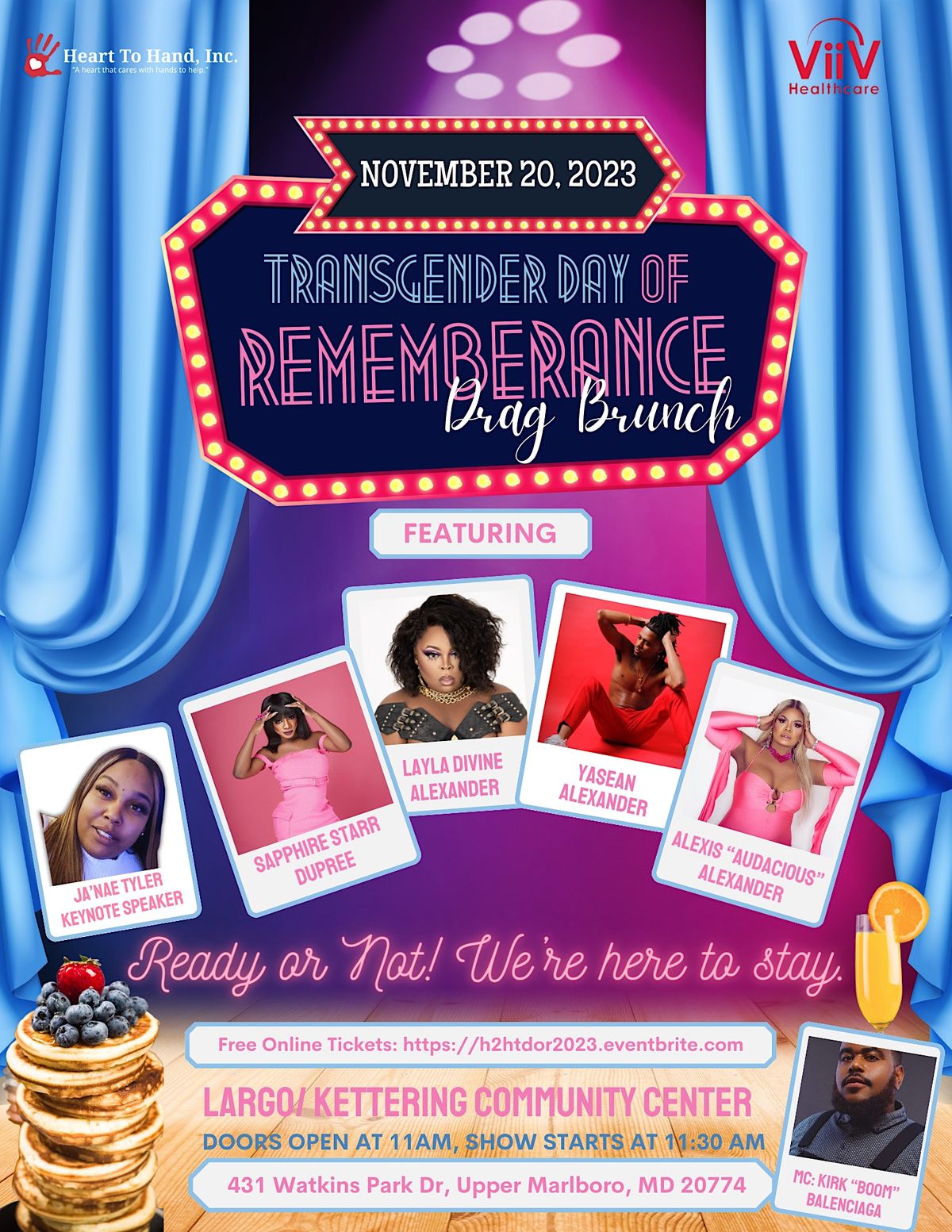 Ready or Not . . . . We Are To Stay. Trans Day Of Remembrance Brunch ...