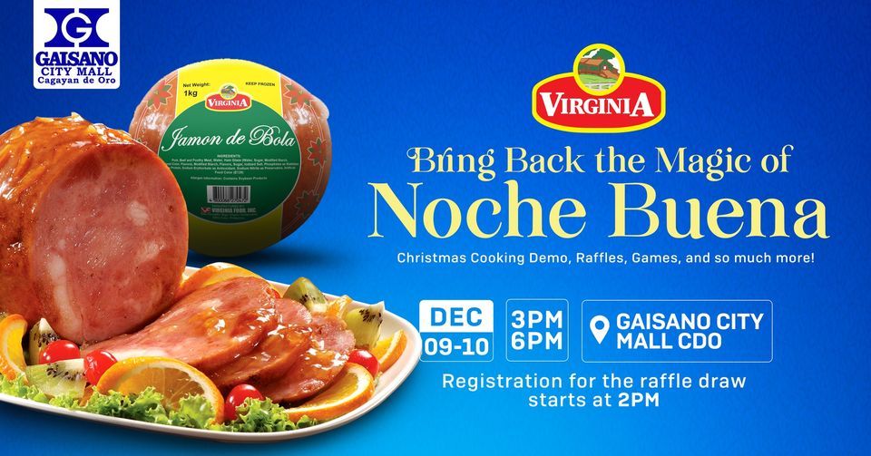 Bring Back the Magic of Noche Buena at Gaisano City Mall, Gaisano City ...