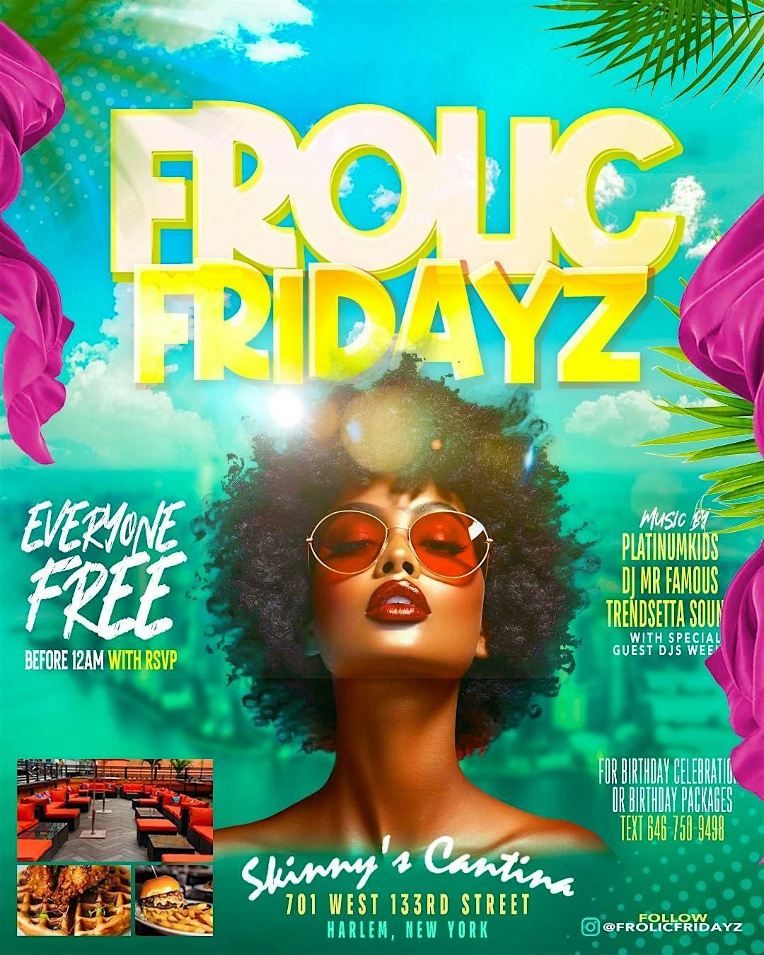 Frolic Fridays, The Caribbean Xperience, Free entry, Music by Platinum ...