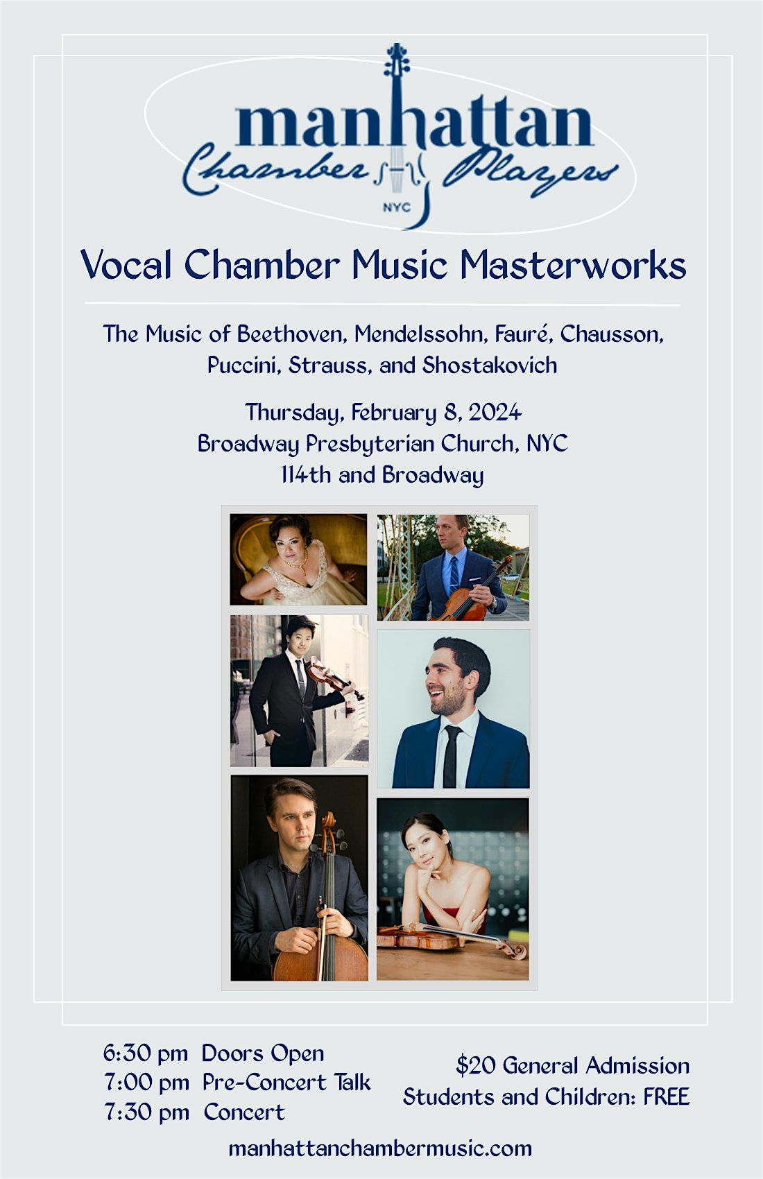MCP Performs Vocal Chamber Music Masterworks on the Upper West Side ...