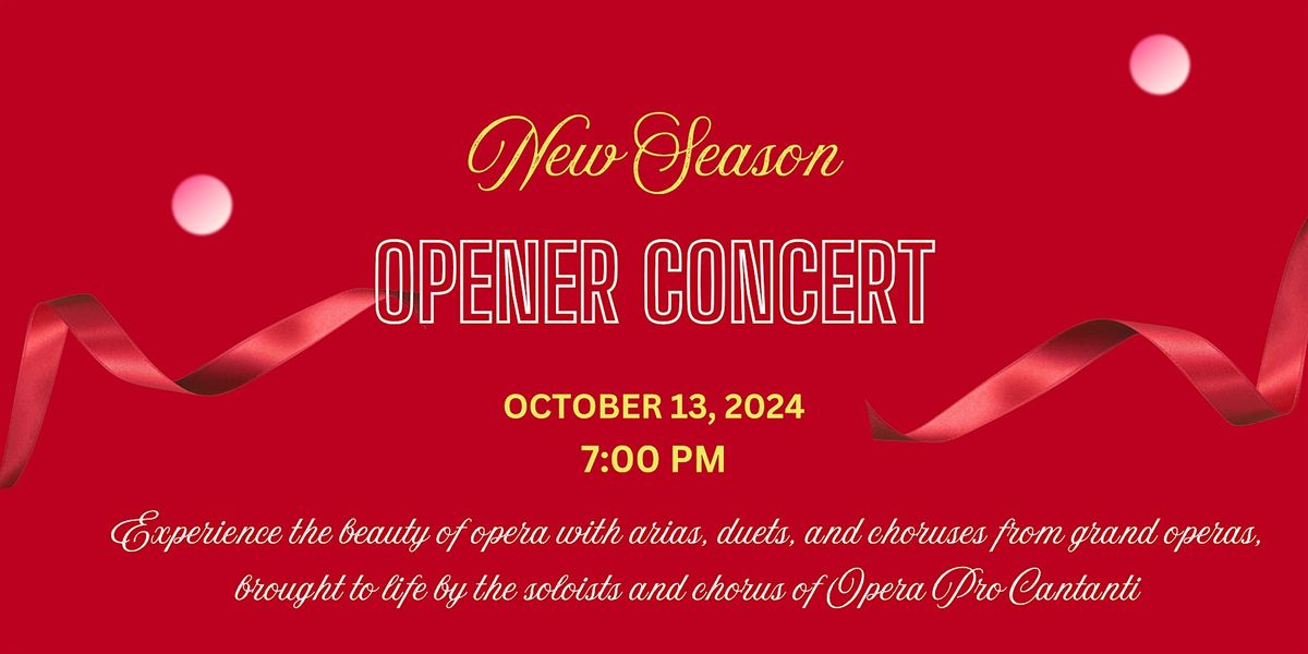 Opera Pro Cantanti concert to open 2024-2025 season, The Cambrian Hall ...