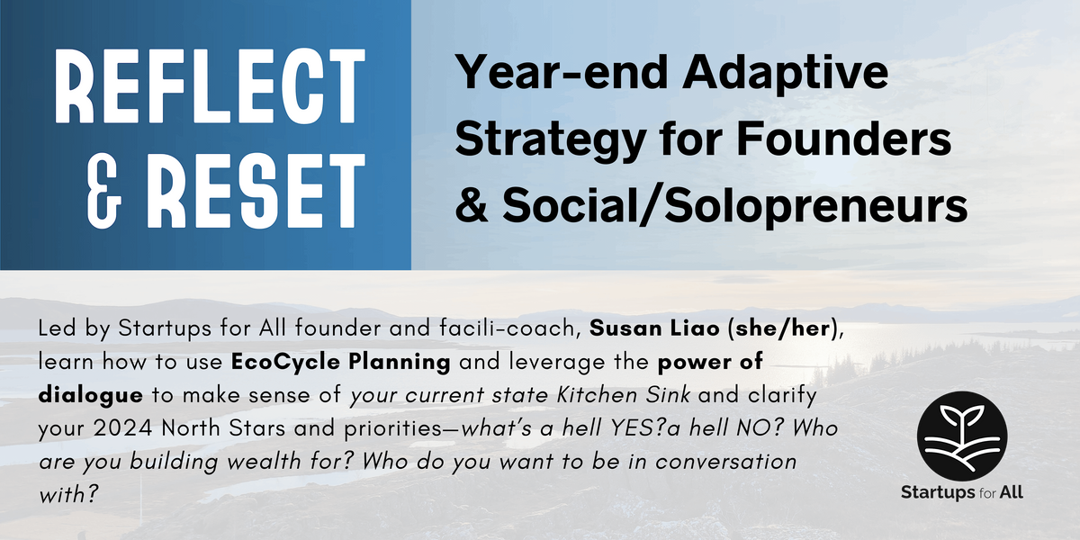 Reflect & Reset - Adaptive Strategy for Founders & Social Entrepreneurs ...