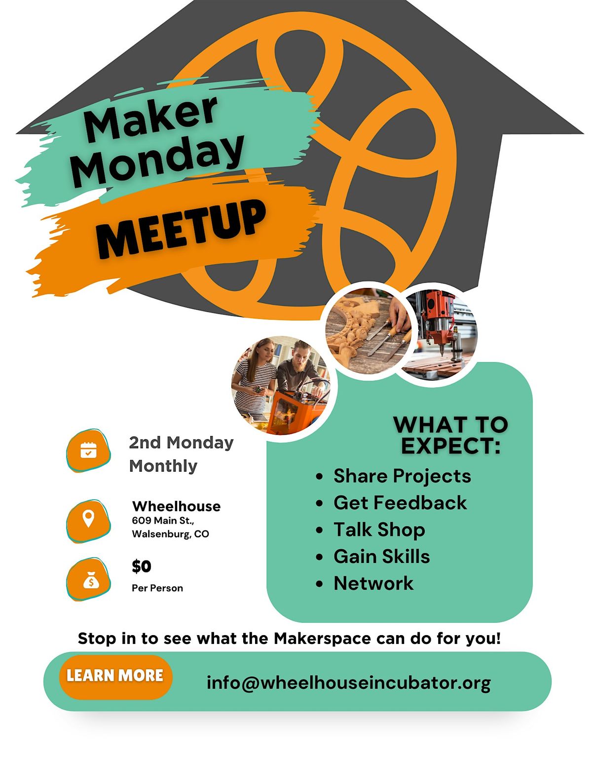 Maker Monday Meetup, Huerfano County Community Center, Walsenburg, 11 ...
