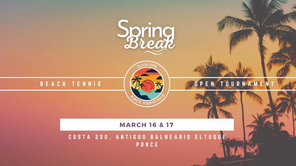Spring Break Beach Tennis Open, Balneario El Tuque ,Ponce P.R, 16 March ...