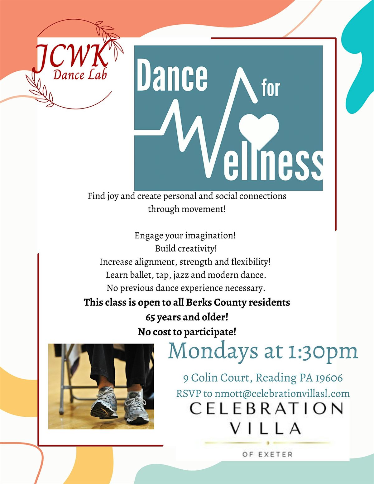Dance for Wellness with JCWK Dance Lab, 9 Colin Court, Reading, PA, USA ...