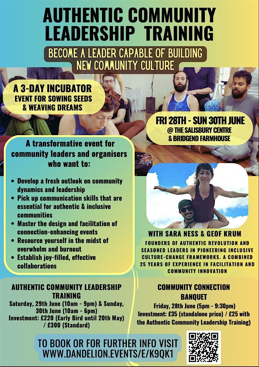 Authentic Community Leadership Training with Sara Ness and Geof Krum ...