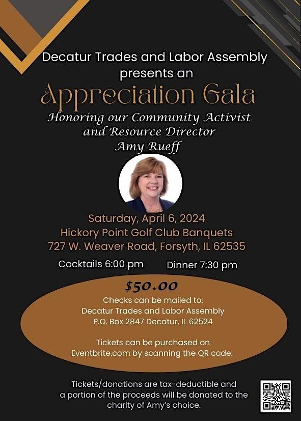 Decatur Trades and Labor Assemblys Appreciation Gala 2024, Hickory ...