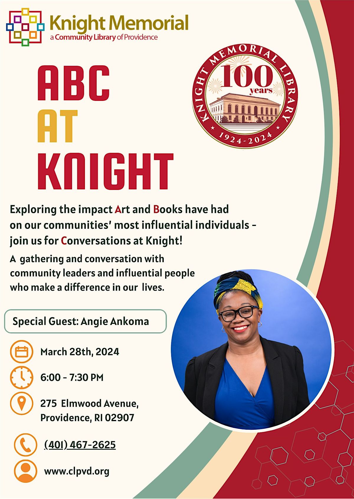 ABC at KNIGHT, Community Libraries of Providence: Knight Memorial ...