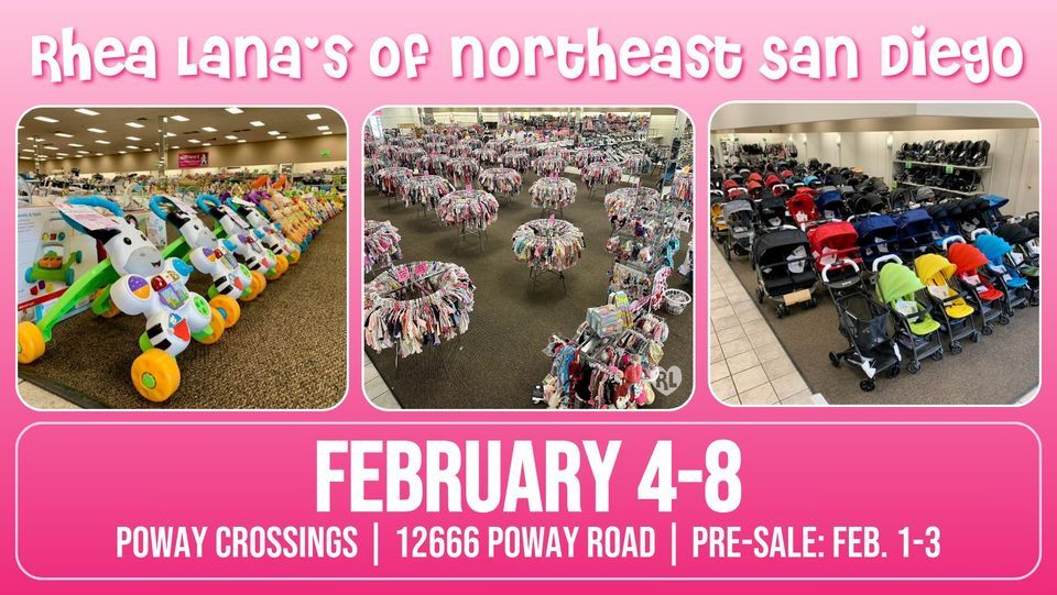 Rhea Lanas of Northeast San Diego HUGE Spring/Summer Shopping Event ...