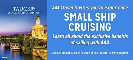 Small Ship Cruising with Tauck and AAA Travel, AAA Naples, 23 January ...