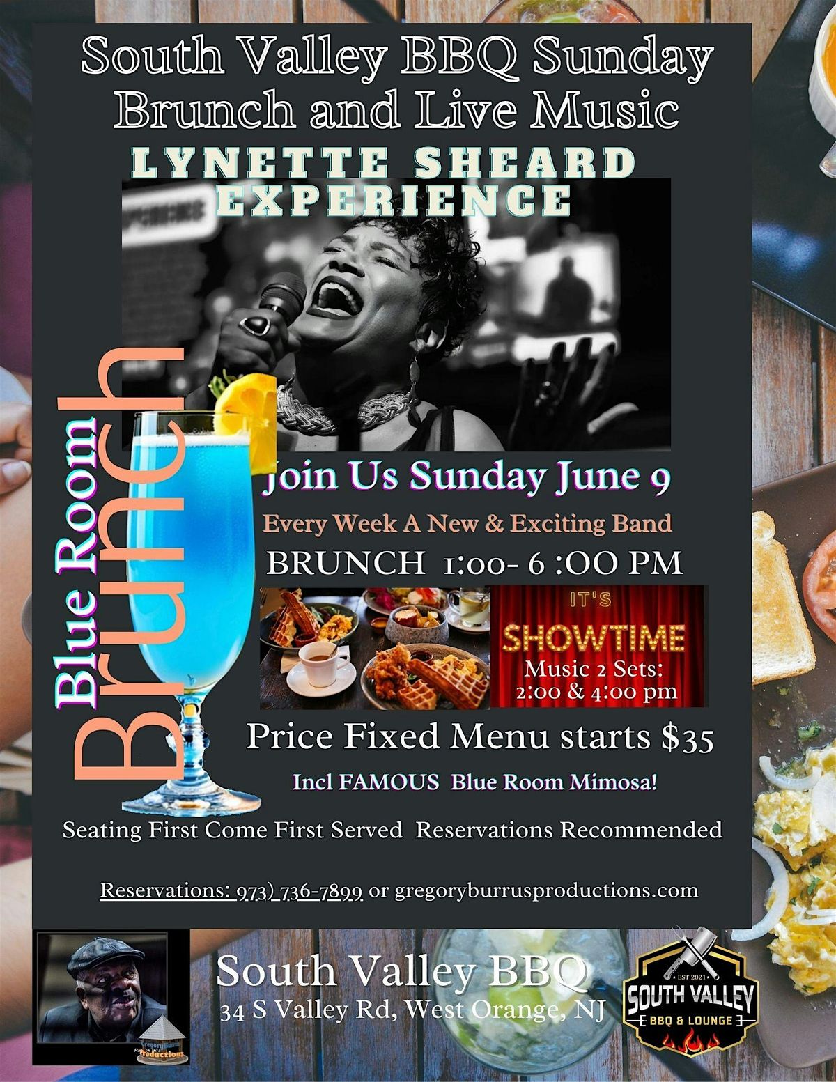 Sunday Blue Room Brunch featuring Lynette Sheard Experience, South ...