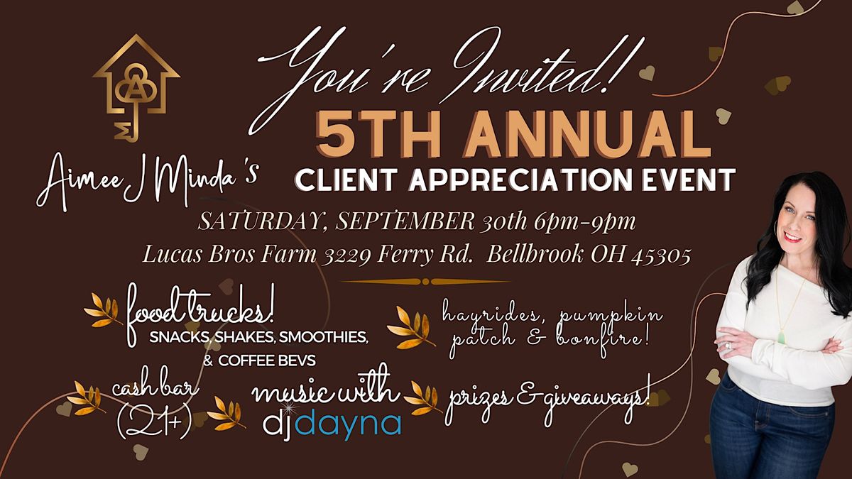 Aimee J Mindas 5th Annual Client Appreciation Event!!, 3229 Ferry Rd ...