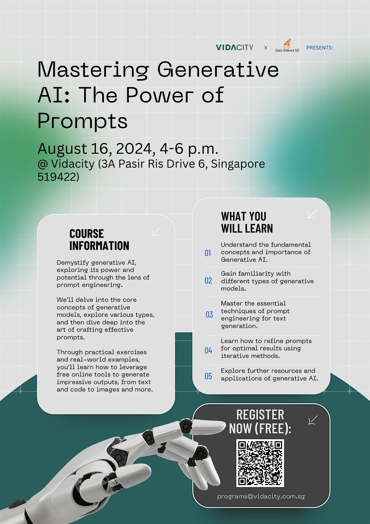 Mastering Generative AI: The Power of Prompts, Vidacity, 3A Pasir Ris ... Mastering Generative AI: The Power of Prompts, Vidacity, 3A Pasir Ris ...