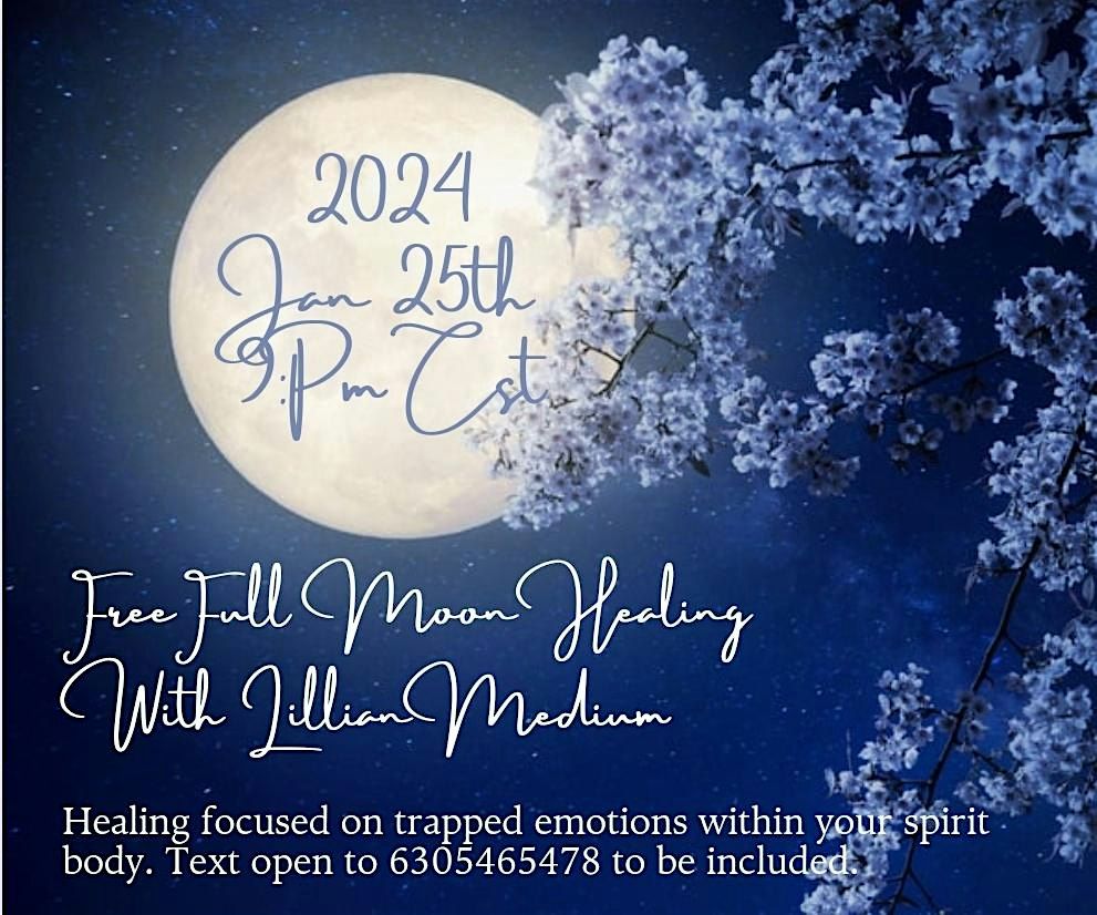 Free January Full Moon Healing, January 25 2024 | Online Event | AllEvents