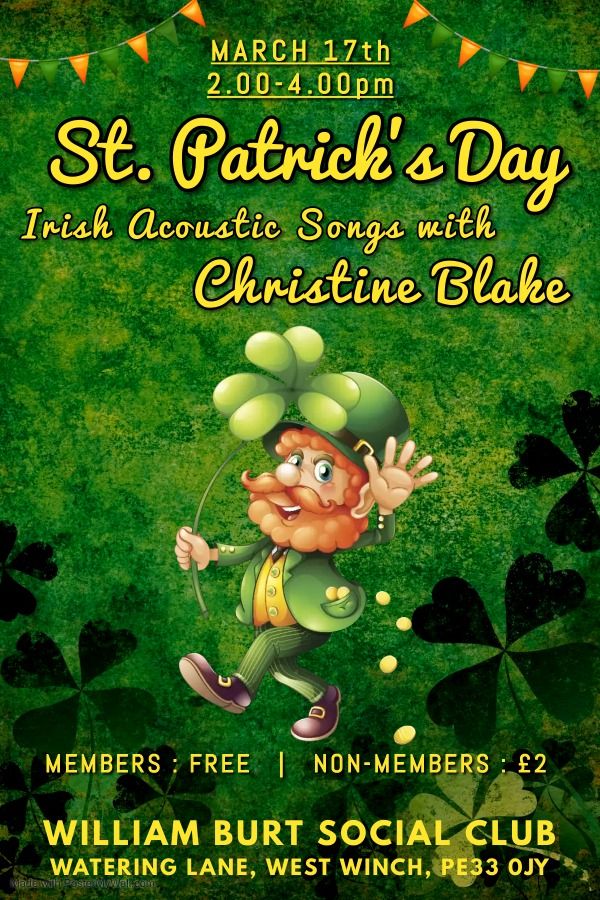 St Patricks Day - Irish Acoustic Songs, William Burt Social Club, King ...