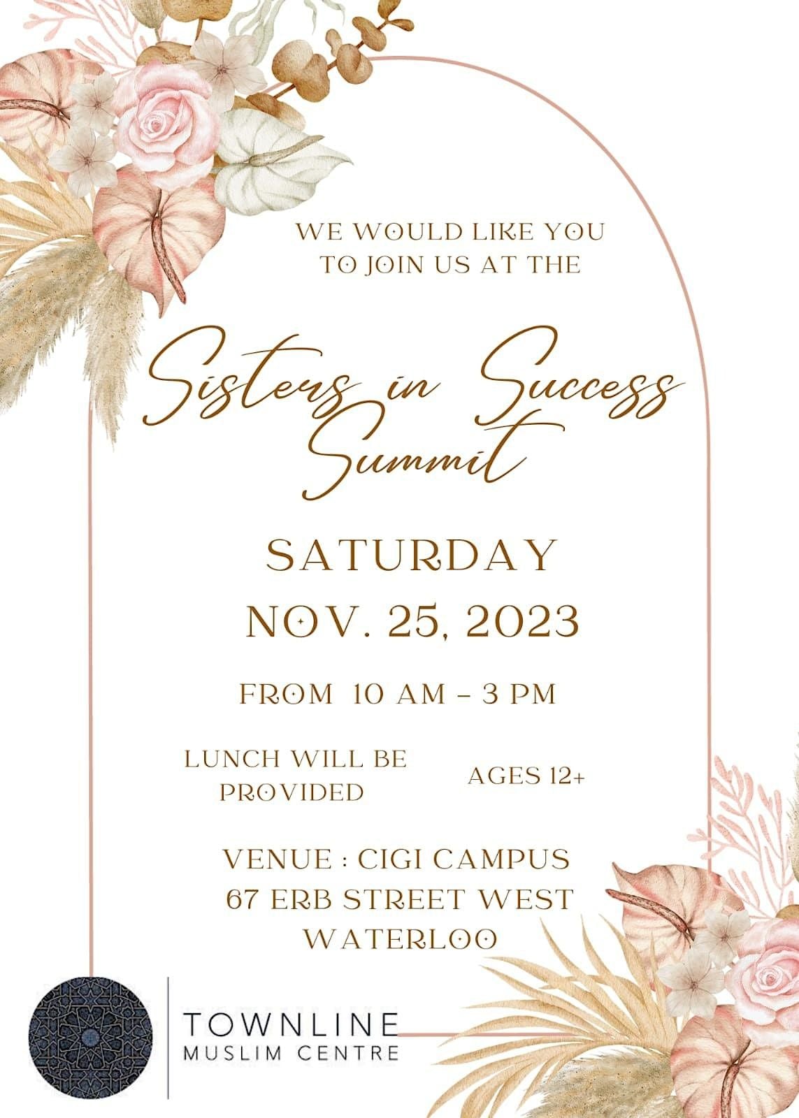 Sisters in Success Summit, The CIGI Campus, Waterloo, 25 November 2023 ...