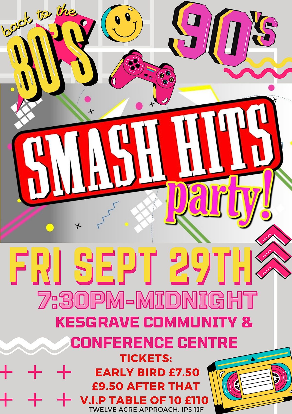 Smash Hits Party, Kesgrave War Memorial Community Centre, 12 April to ...