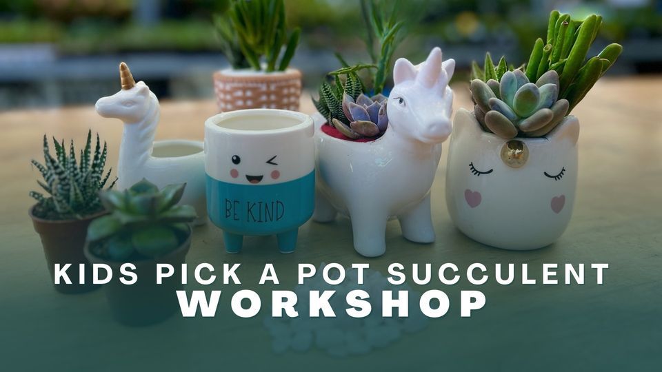 Kids Pick a Pot Succulent Workshop, Alliston Botanix, 3 February 2024 ...