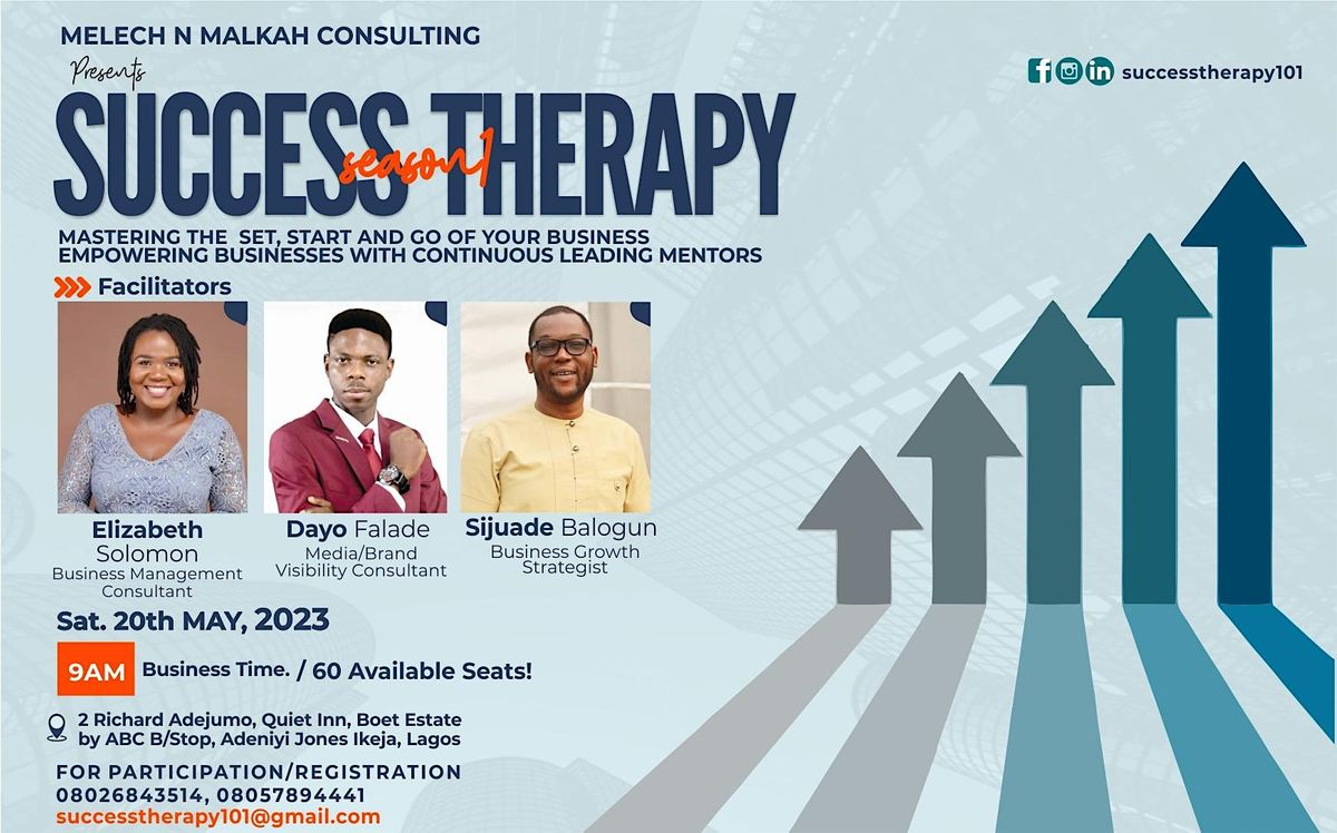 Success Therapy, Quiet Inn, Boet Estate,, Ikeja, 20 May to 21 May ...