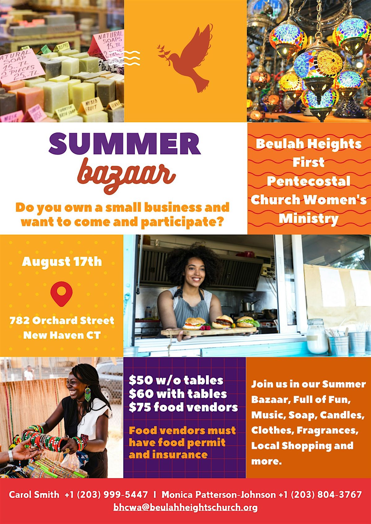 Summer Bazaar - For Vendors, 782 Orchard St, New Haven, 17 August 2024 ...