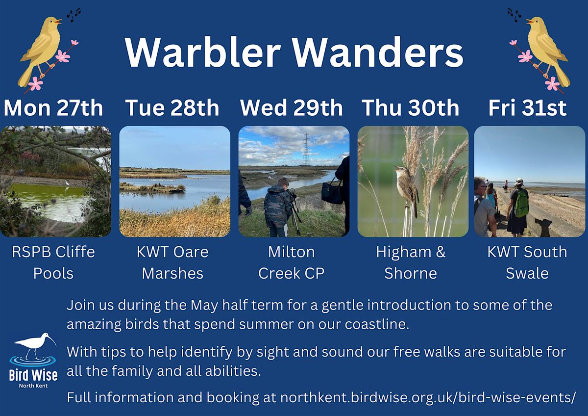 Warbler Wanders - Guided Walk at Seasatler to South Swale, Seasalter ...