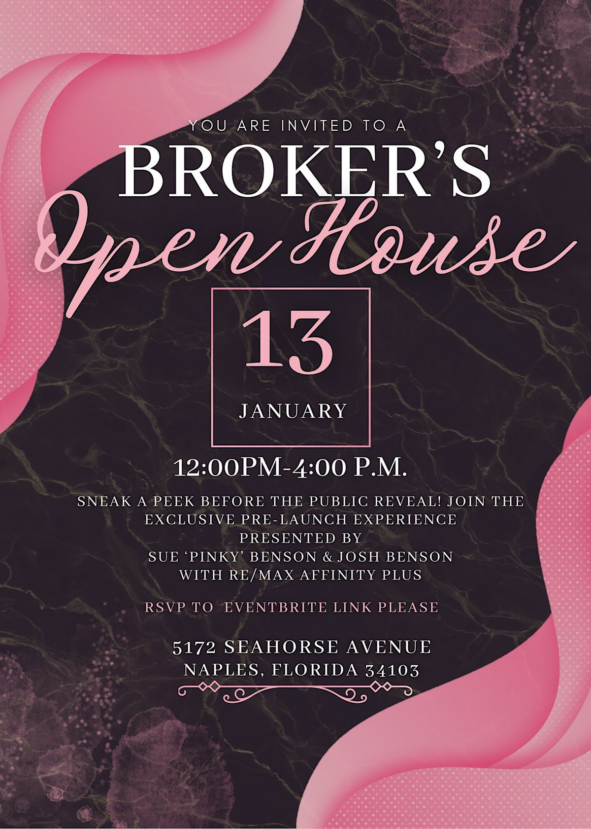 Pinkys Private Broker Preview Open House, 5172 Seahorse Ave, Naples, 13 January 2024 | AllEvents