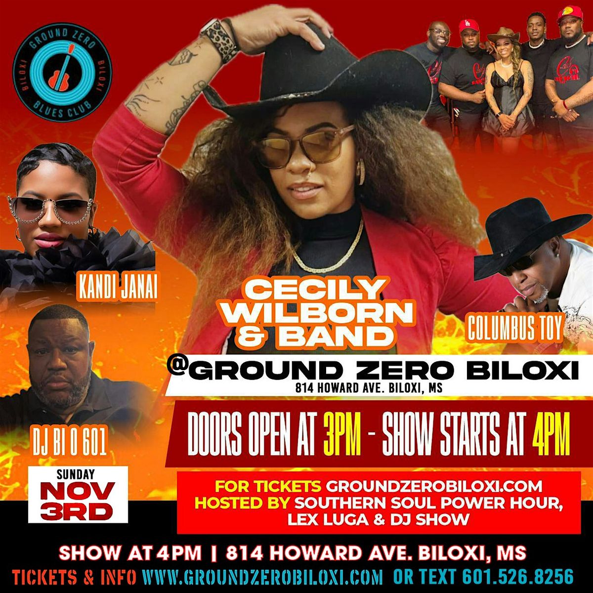 Blues & Southern Soul Concert staring Cecily Wilborn & Band at GZ ...